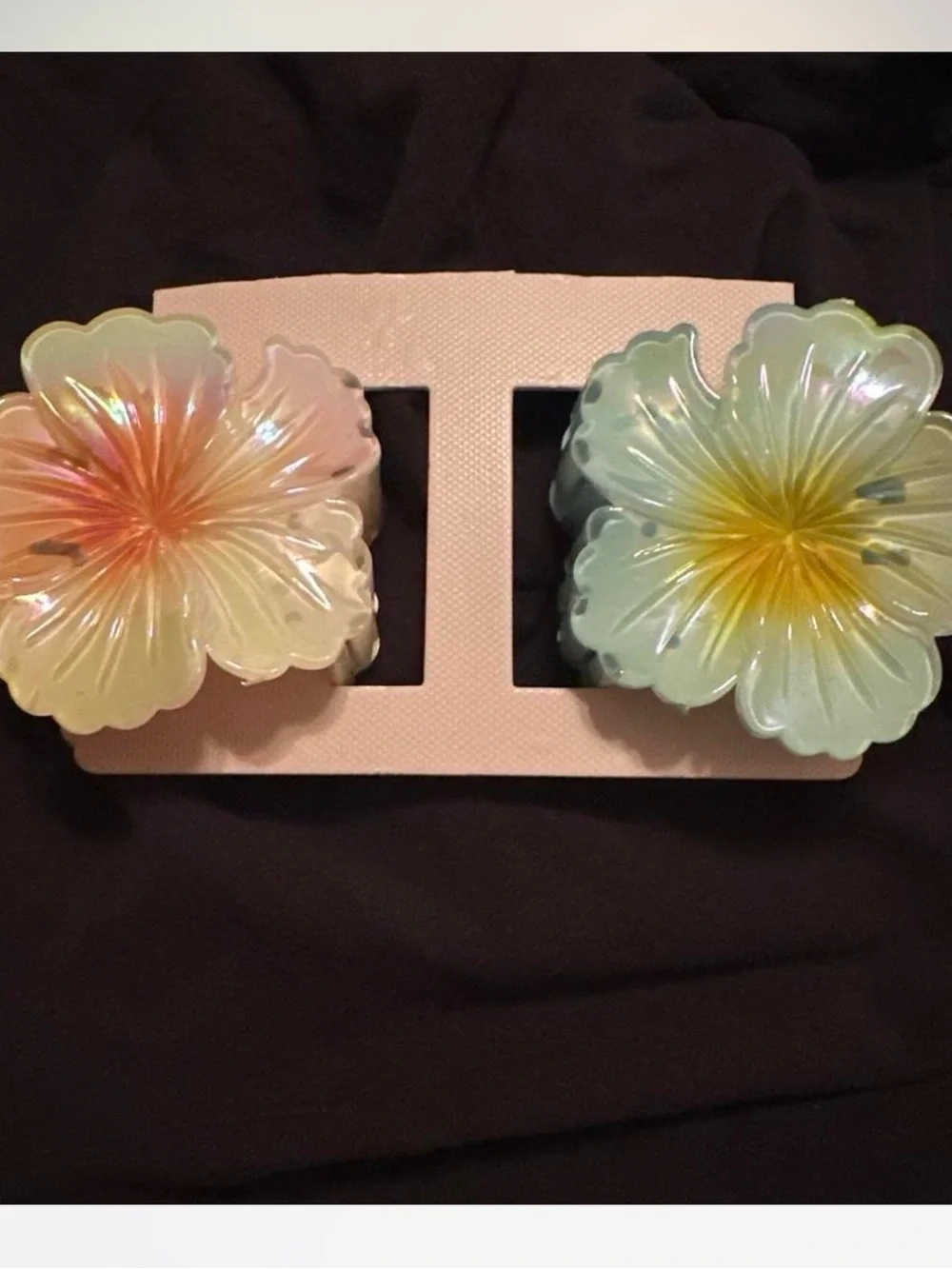 Piper K | Hair | Hibiscus Flower Hair Clips Set Y2k Yellow And Blue ...